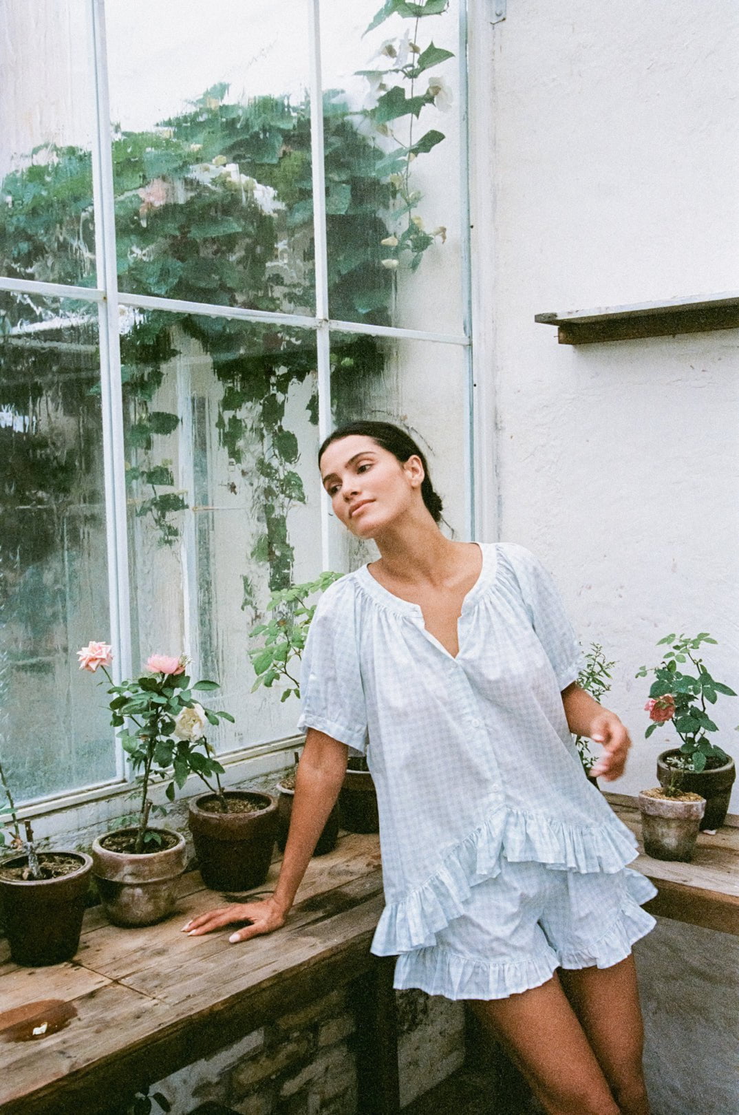 Nicolette Sleep Set - Cotton - Baby Blue – Piyama USD