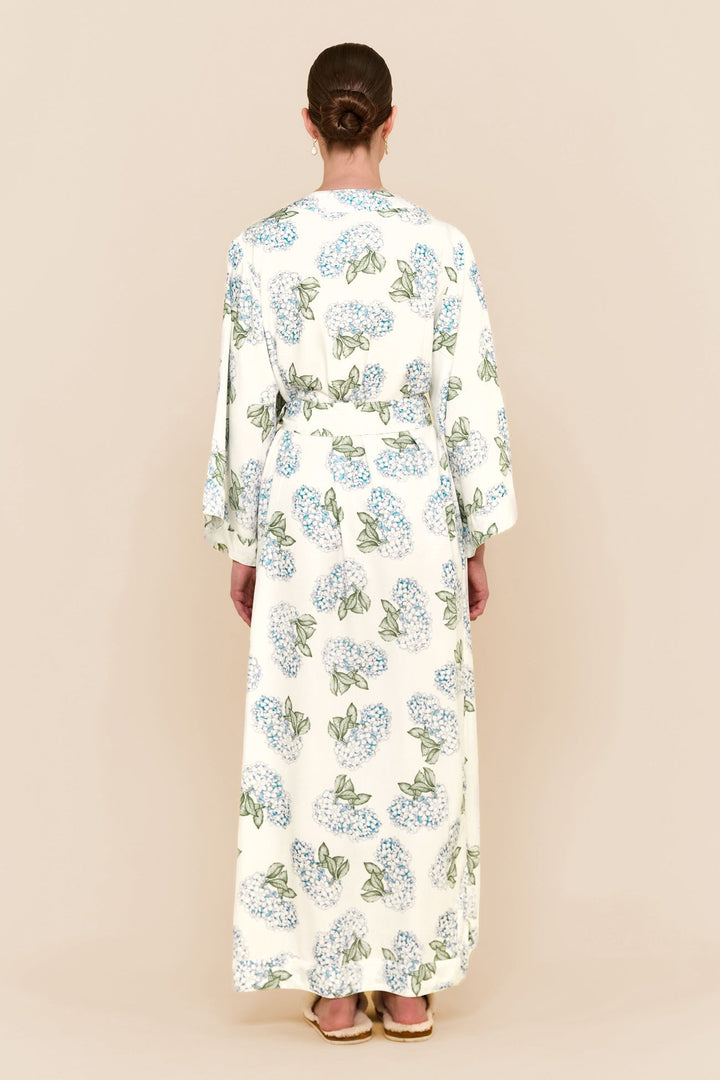 Alice Kimono Robe - Long - Hydrangea Blue – Piyama USD