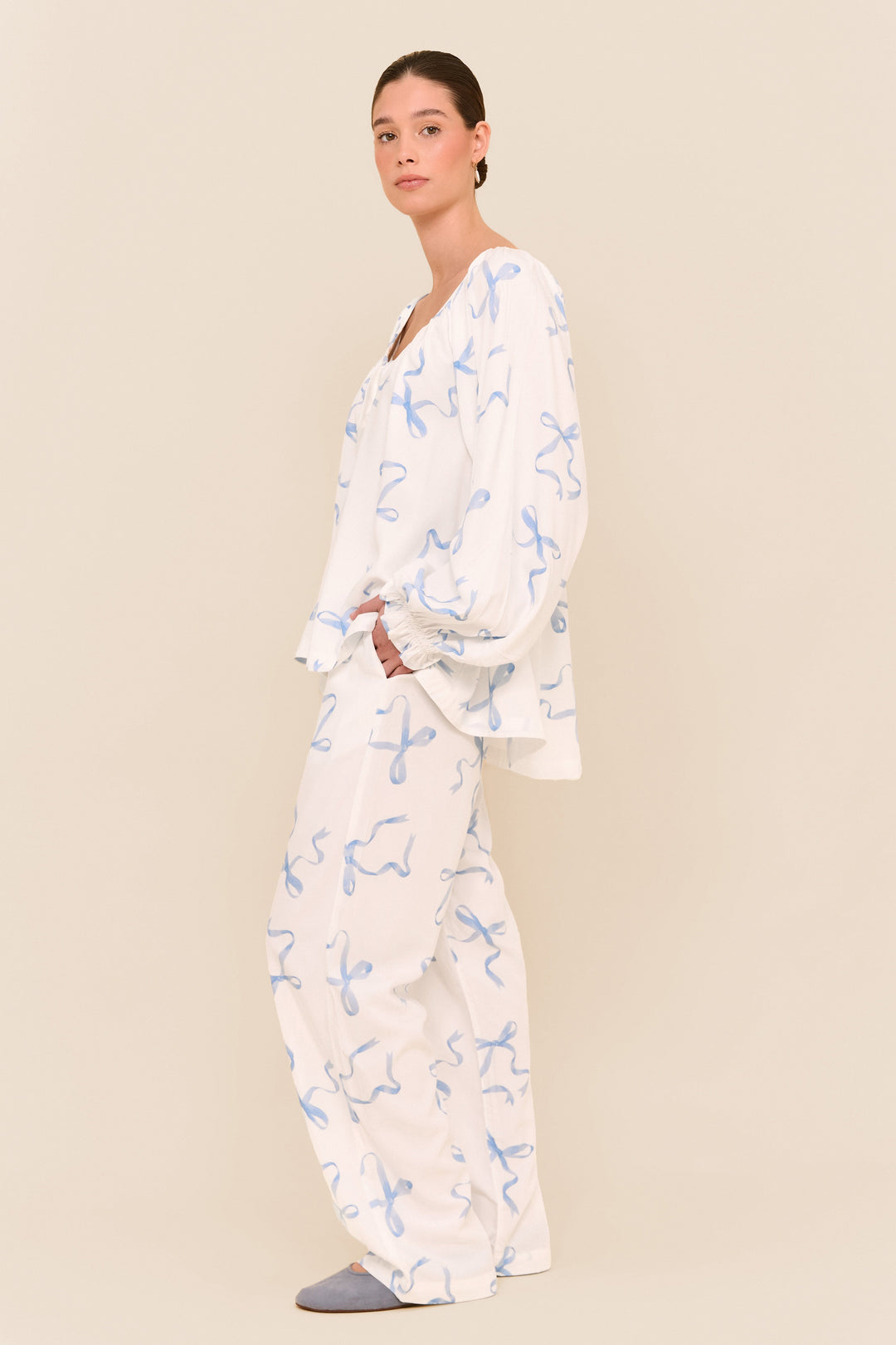 Heidi Sleep Set - Long - Bow – Piyama USD