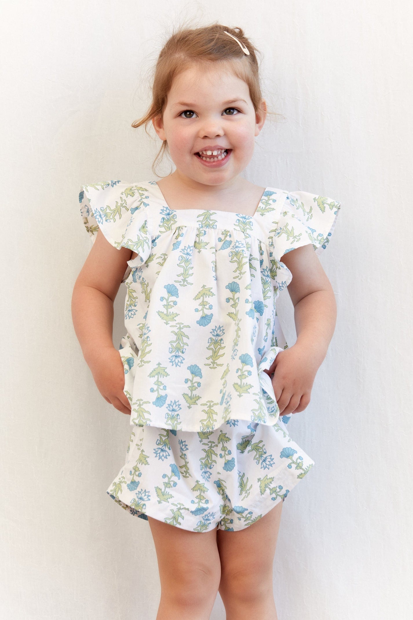 Harriet Mini Lounge Set - Lotus Flower - Blue – Piyama USD