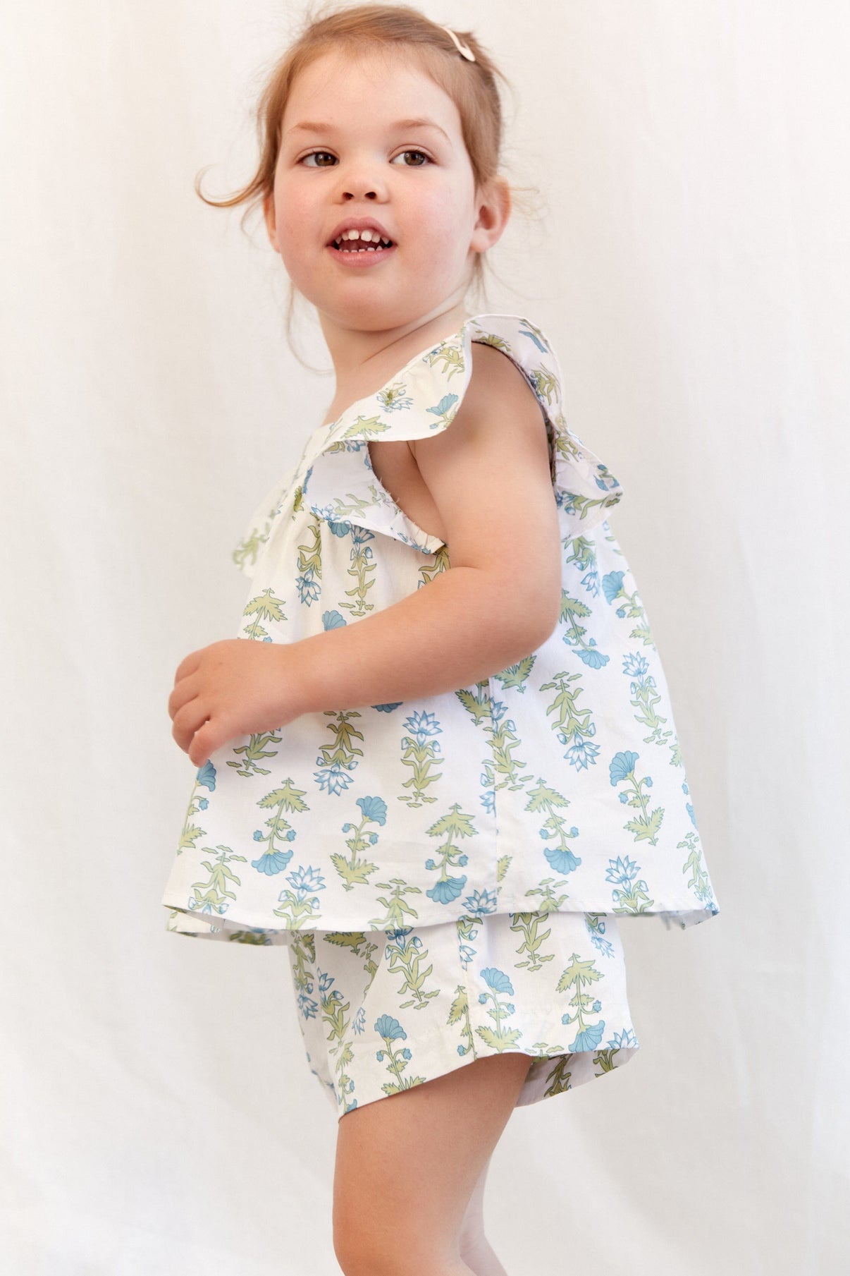 Harriet Mini Lounge Set - Lotus Flower - Blue – Piyama USD